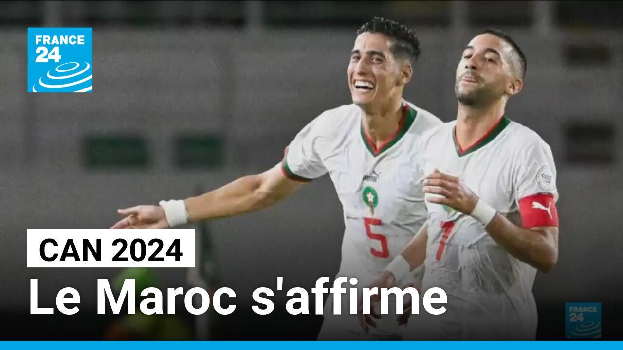 CAN 2024 : Le Maroc, très sérieux, termine 1er de son groupe - France 24